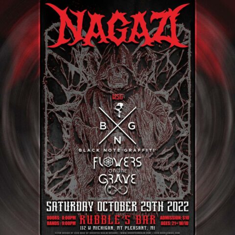 Nagazi // Black Note Graffiti // Flowers On The Grave - MoshPitNation